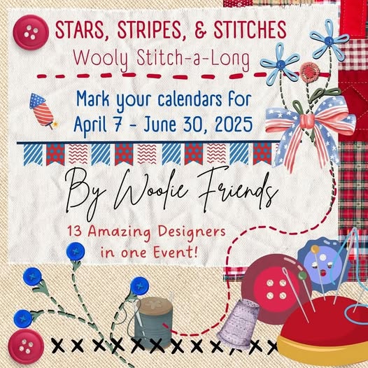 Stitch A Long – Tagged "Patriotic" – Wooden Spool Designs