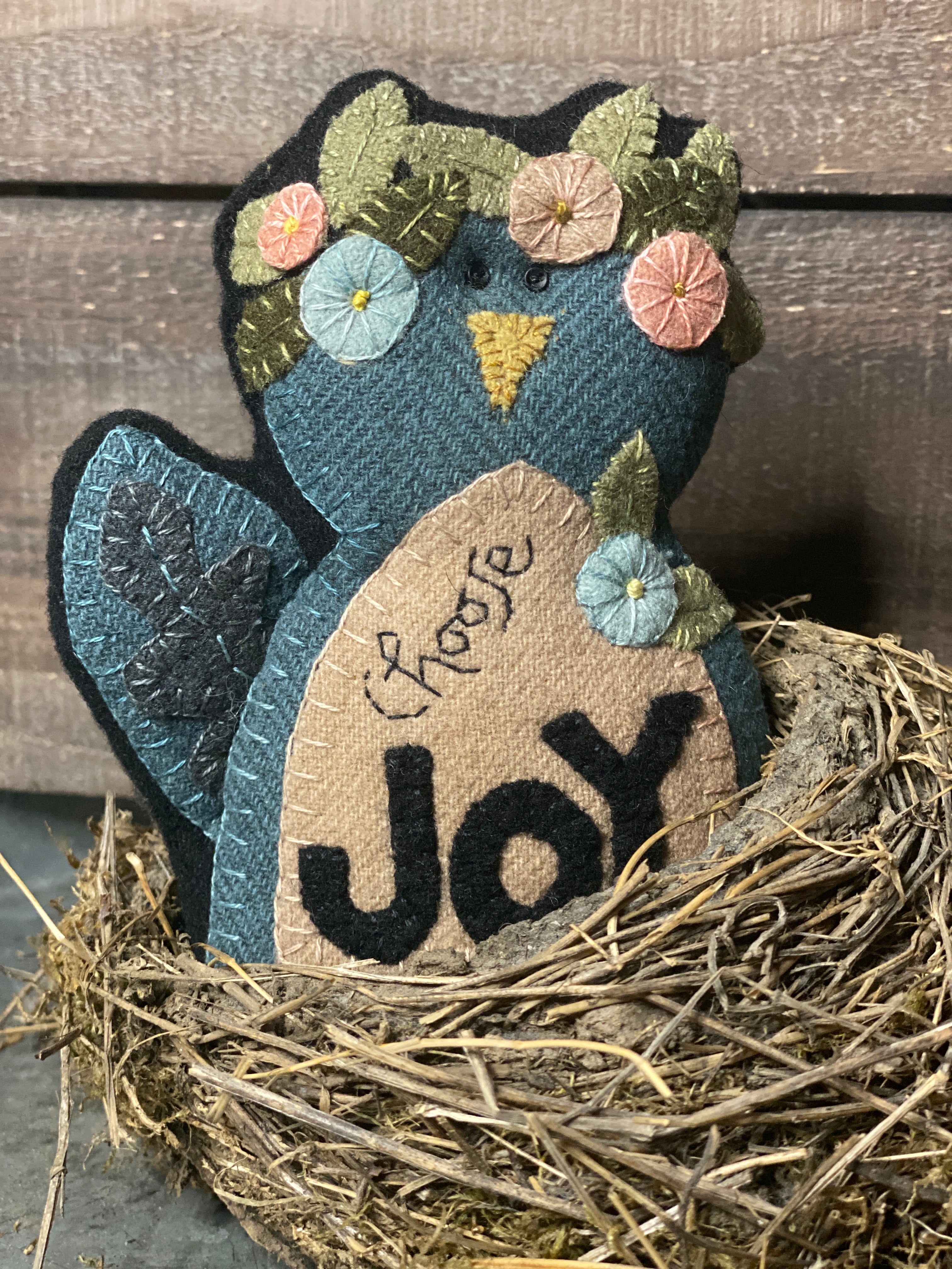 JOY Wool Banner PDF Pattern – Wooden Spool Designs