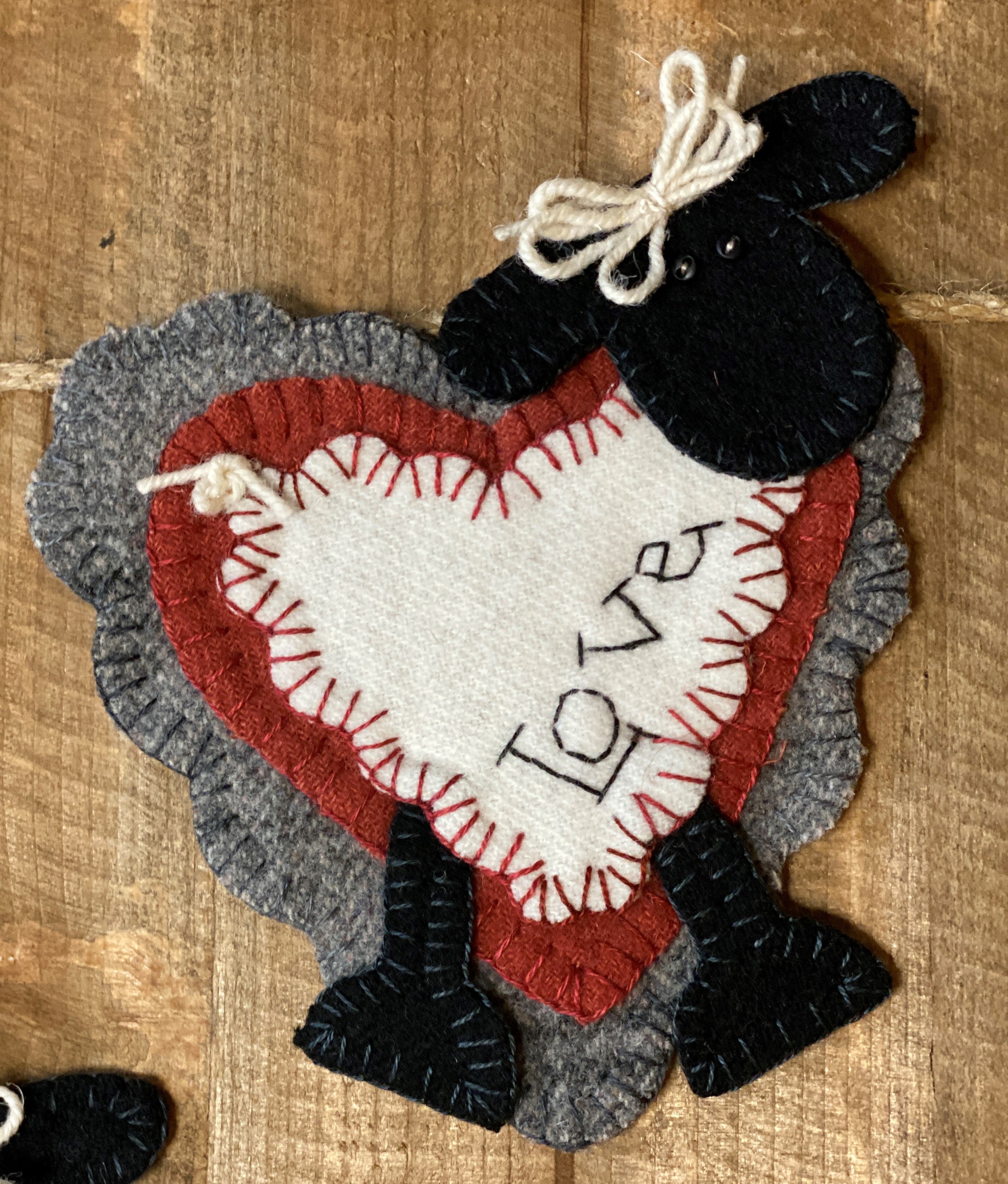 JOY Wool Banner PDF Pattern – Wooden Spool Designs