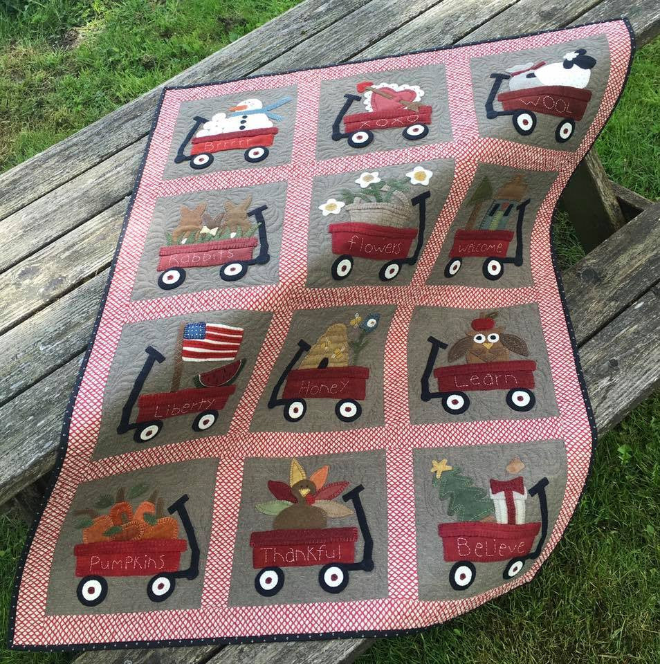 My Wooly Red Wagon – Wooden Spool Designs